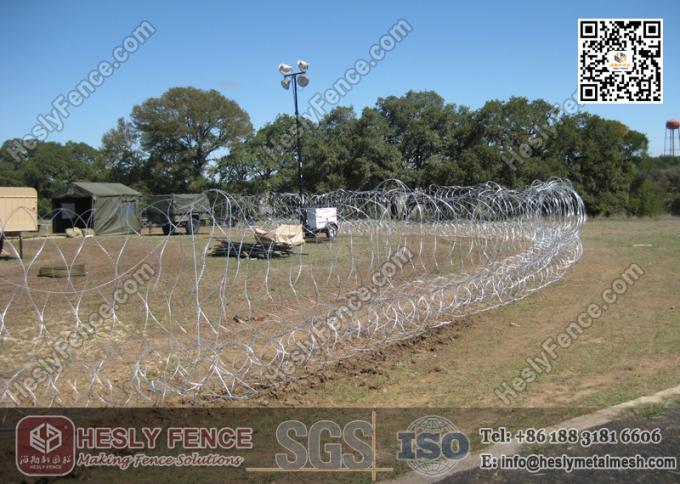 Mobile Security Razor Barrier Trailer | Razor Wire Rapid Deployment Barrier