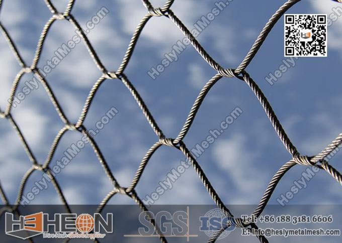AISI 304 Woven Stainless Steel Wire Mesh Netting | Flexible Wire Rope Mesh