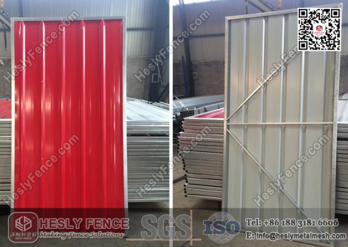2.1X2.4m Temporary Corrugated Sheet Fencing | 2.0X2.5m Temporary ...