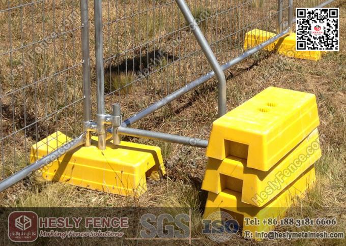 Temporary Fencing Stays/Brace with 3 Blow Moulded Plastic Blocks
