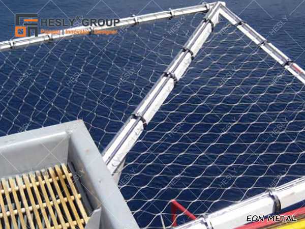 CAP 437 Helideck Perimeter Safety Net system, AISI316 material, 125kgs ...