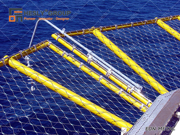 CAP 437 Helideck Perimeter Safety Net system, AISI316 material, 125kgs ...