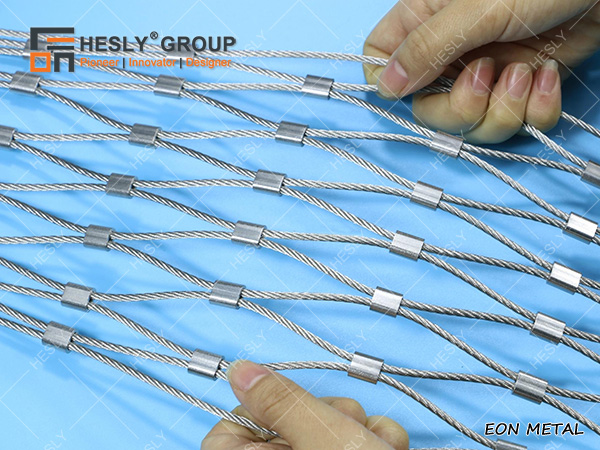 Stainless Steel Helideck Perimeter Safety Net | 3.0mm cable | 50X50mm ...