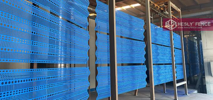 910mm Perforated Steel Wind Barrier | 3m length | 1.2mm thickness ...