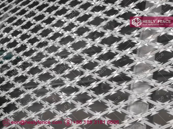 2.1mX6.0m, 75X150mm Rhombus Razor Mesh Sheet Fence | China Welded Razor ...