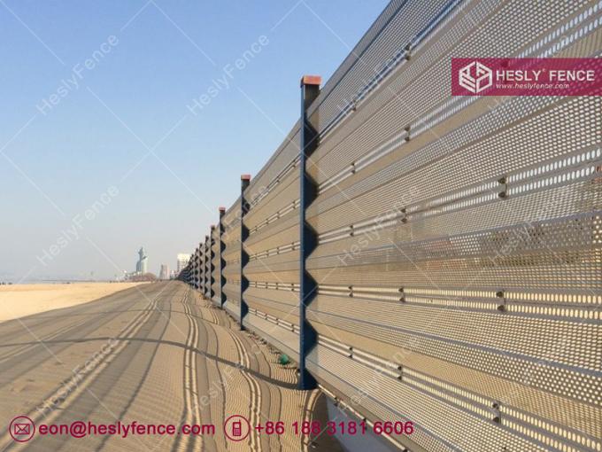 Wind break barrier perforated sheet | 30% opening ratio | Blue Powder ...