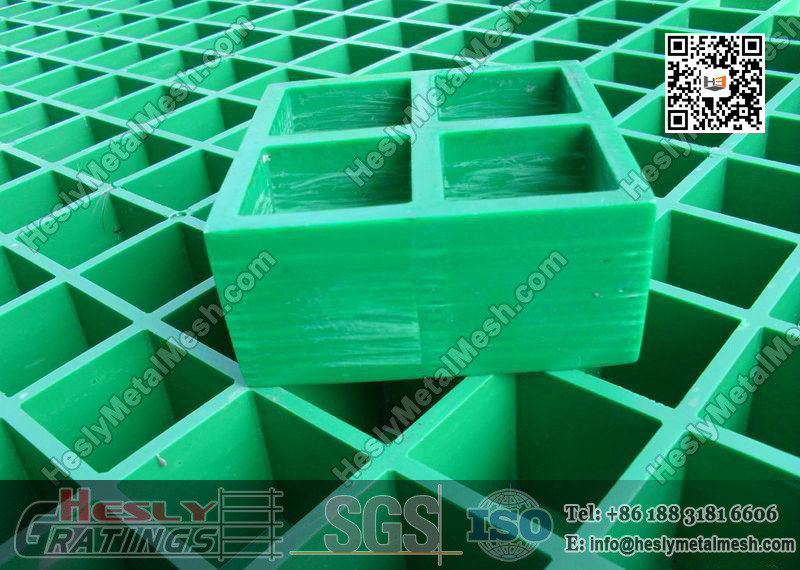 38mm THK Green Color Molded Fiberglass Grating | USCG Certificated