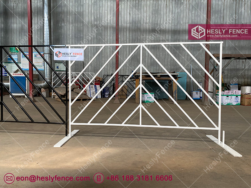 High 46" Steel Elite Fence Panel For Crowd Control | 0.75" square frame ...