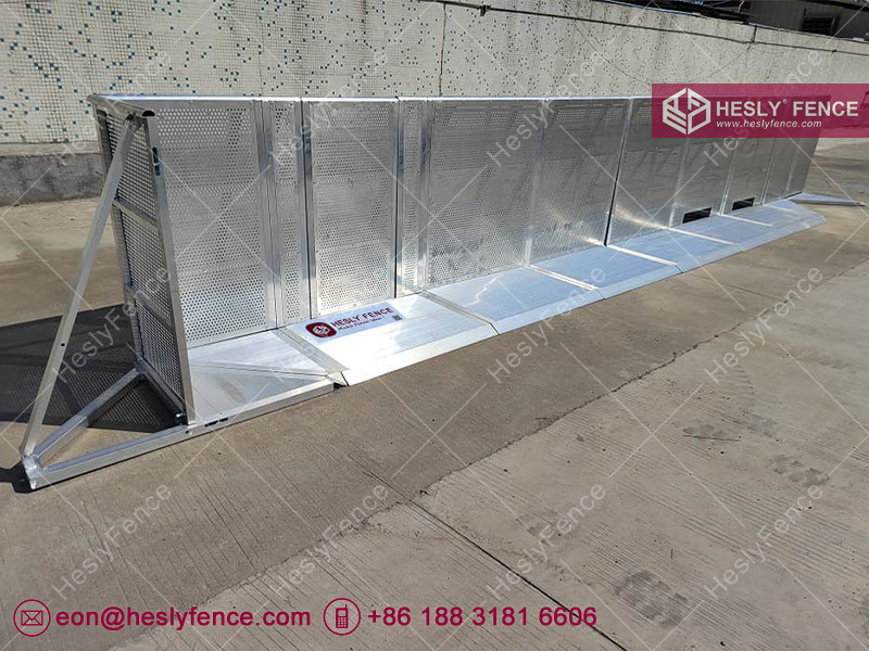 1.2m High Aluminium Stage Barrier | Al Concert Barrier | Mojo Stage Barrier