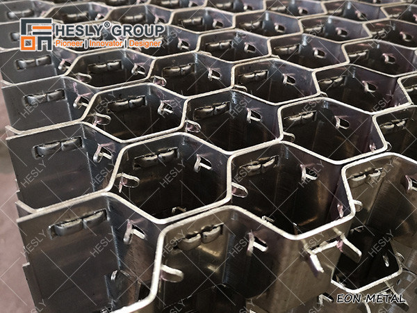 AISI310S 2" thickness flexible Hex-mesh for refractory lining, 50mm ...