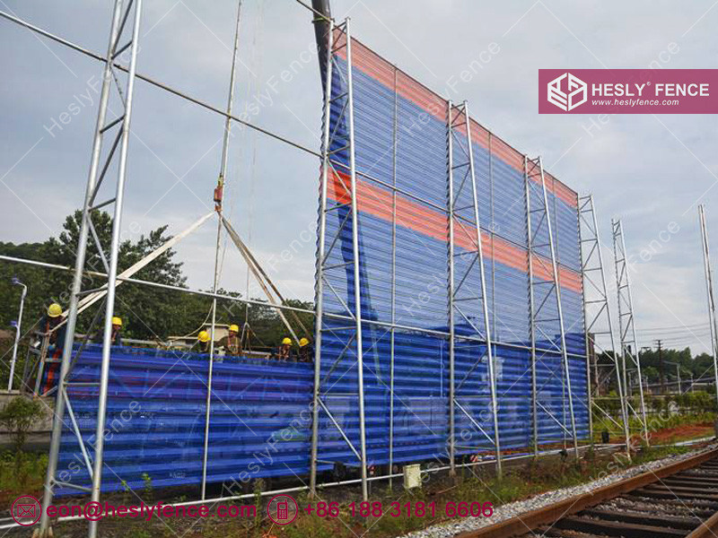 10m high Wind and Dust Control Fence System | 3m length panel | Powder ...