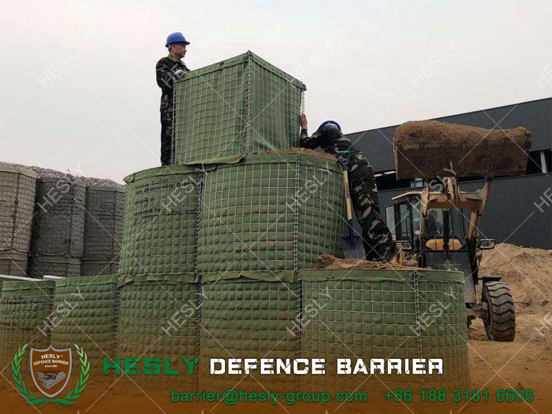 2.13m high X 1.06m width Military Defensive Gabion Barrier | China Sand ...